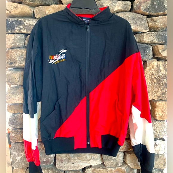 Nascar | Jackets & Coats | Vintage Nascar Mens M Jacket Racing Coat Zip ...